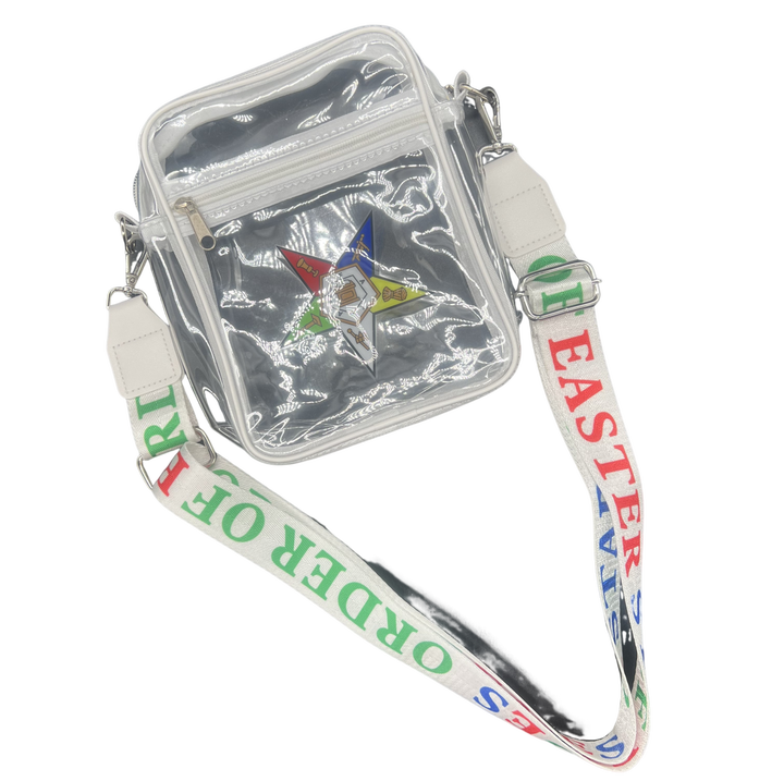 Durable Pvc Star Pattern Clear Messenger Bag & Tote For Daily Travel