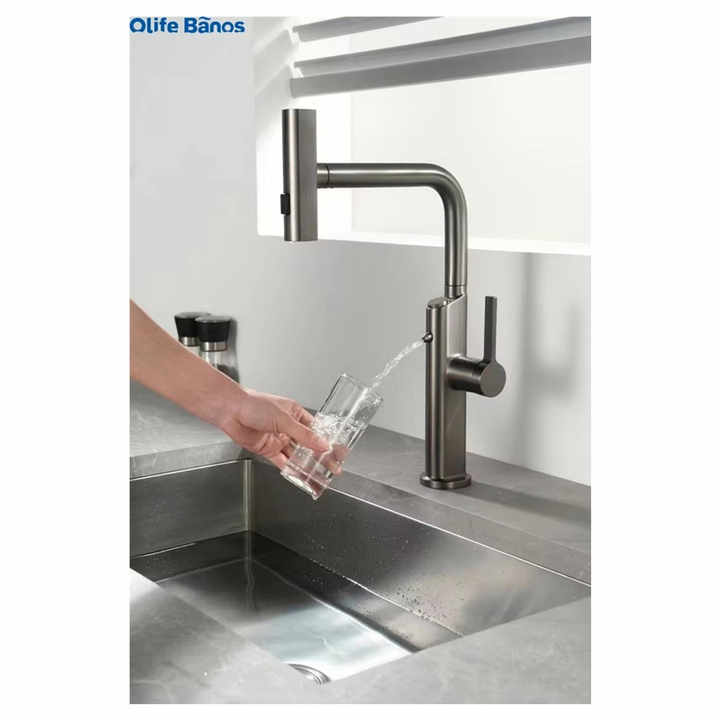 Luxury Flexible Single Handle SUS304 Stainless Steel Kitchen Sink ...