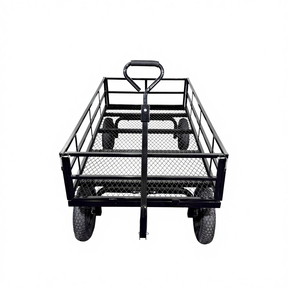 Heavy-duty Garden Multi-functional Trolley, with 15-inch Pneumatic ...