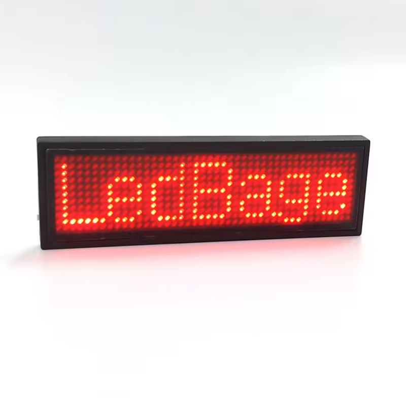 Mini Led Scrolling Name Badges Programmable Digital Led Display Board ...