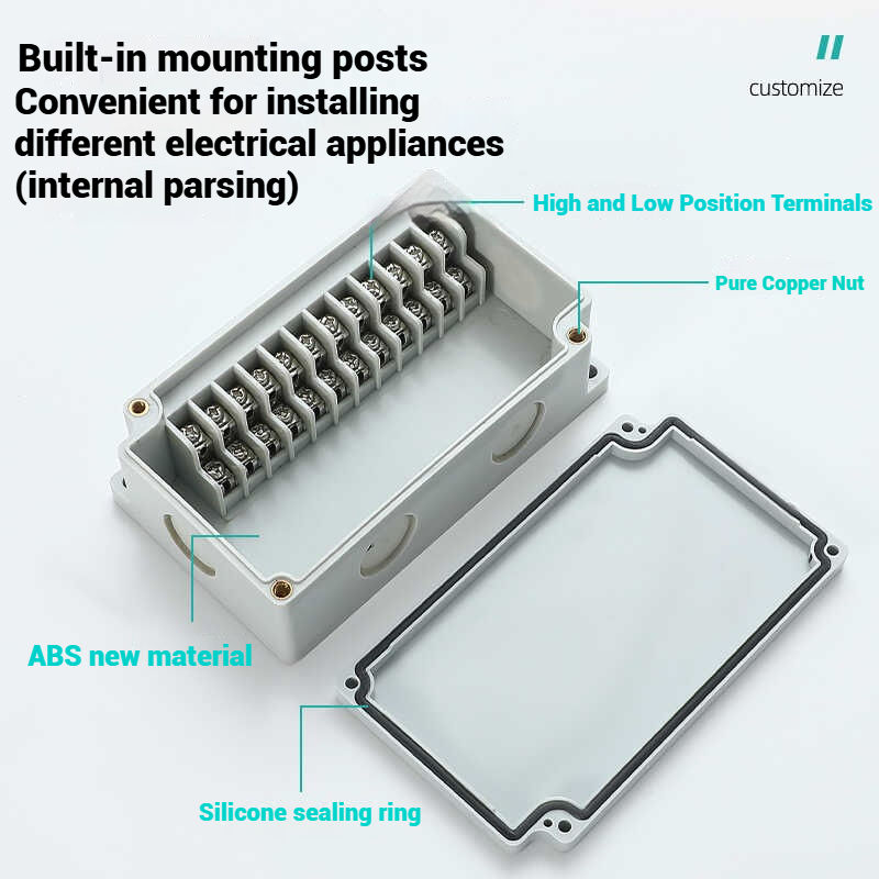ANTIER IP67 Waterproof Junction Box - 4P to 40P Independent Terminal ...
