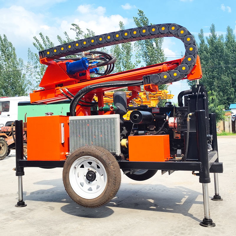 High Precision 200m Max Depth Mobile Water Well Drilling Rig with ...