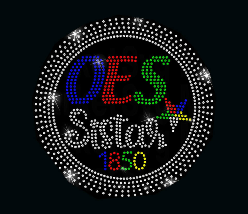 OES SI STAR 1850 Custom Flat Rhinestone Transfer Design Heat Press Iron ...
