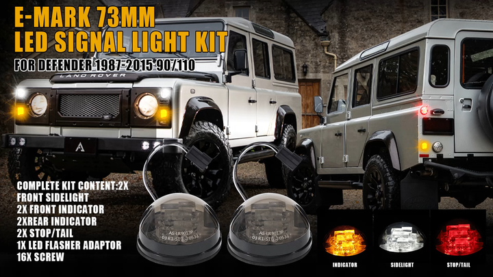 For Land Rover Defender 110 2020 LED DRL Indicator Turn Signal Lights ...