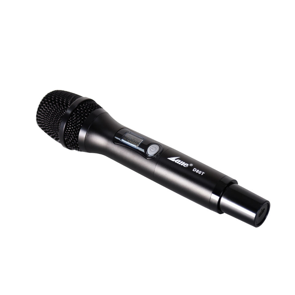 LANE D80 Wireless Dynamic Microphones Receiver for Karaoke Plug and ...