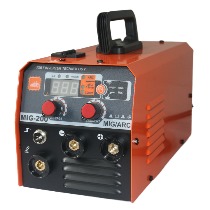 Portable 200A ARC Welding Machine Mini Red Color MIG Welders Equipment ...