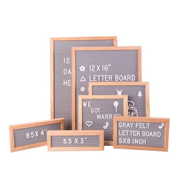 Felt Letter Display Board Changeable Frame Letter Board with Characters ...