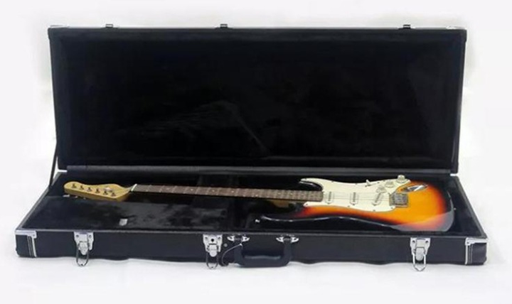 Black Leather Electric Guitar Box Apply to LP Electric Guitar Square ...