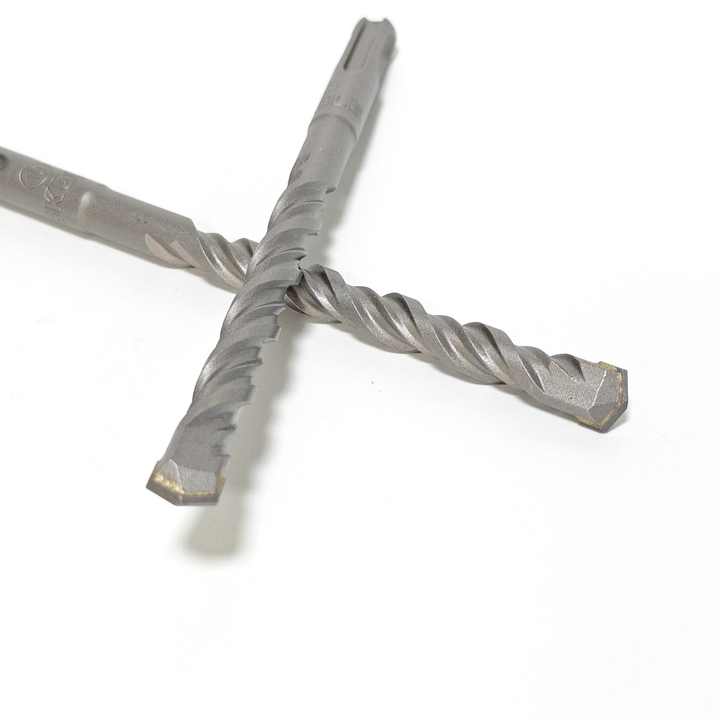 SDS PLUS Shank Flat Tip Double Flutes Hammer Drill Bits for Concrete ...