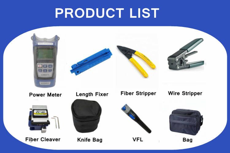 Kit Peralatan Ftth Serat Optik,Dengan Pengukur Daya Optik Visual Fault ...