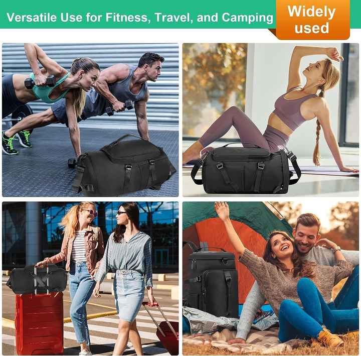 Custom Women Waterproof Sports Separate Shoes Duffle Travel Tote ...