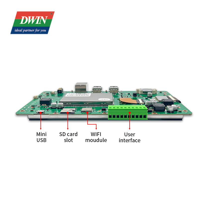 DWIN Debian Linux Base Develop Board with 7 Inch Screen