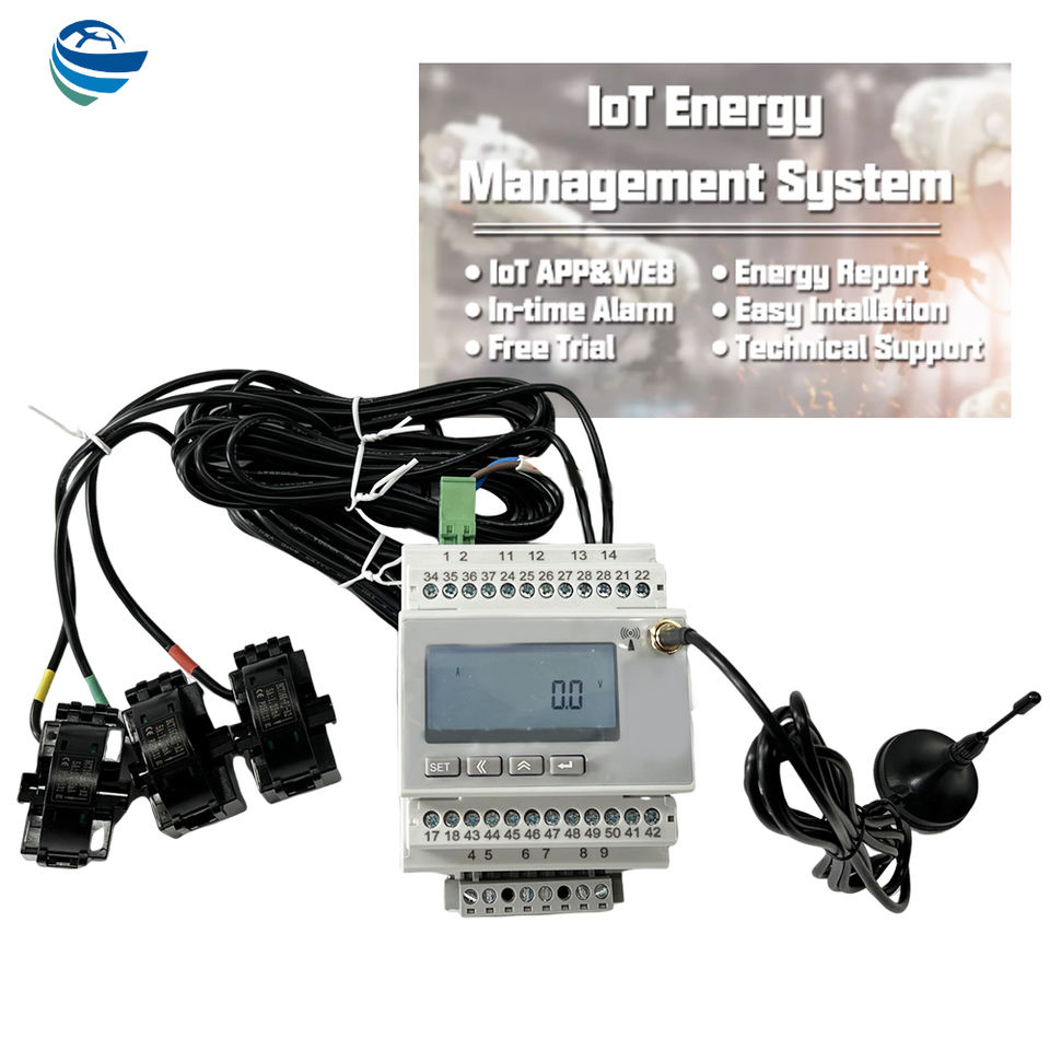 3-Phase Voltage Monitor 4G Wifi 3pc 150A Current Transformers Electric ...
