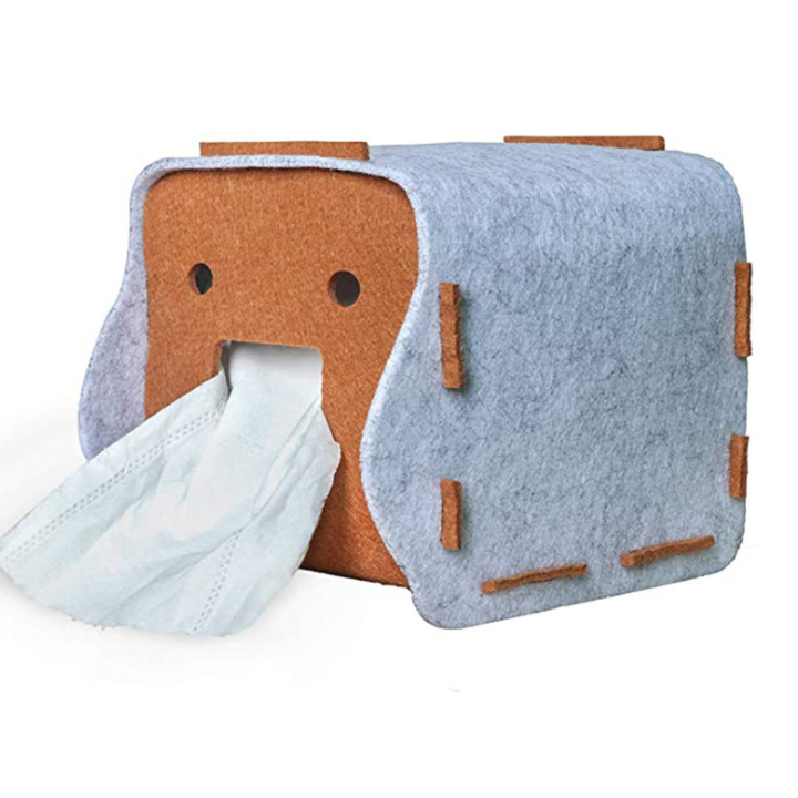 Cute Elephant Felt Modern Table Tissue Box Holder Cartoon Animal Napkin ...