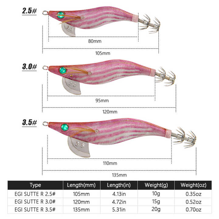 LETOYO Artificial Squid Lures - Effective Sea Fishing Baits