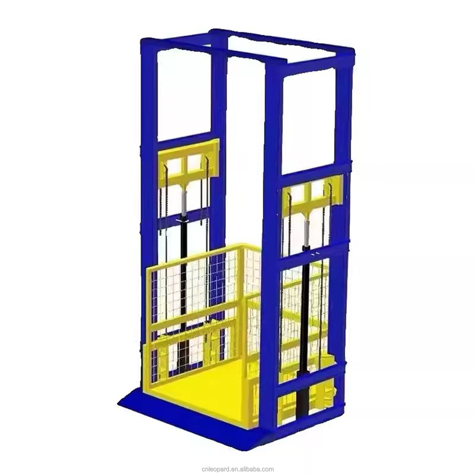 Efficient Guided Hydraulic Goods Lift - Vertical Transport Saves Space ...