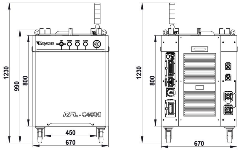 High Power Multi Module Control Raycus CW 4000W 6000W 8000W Fiber Laser ...