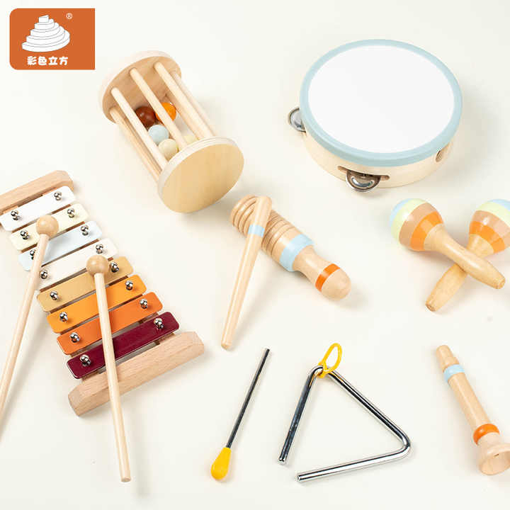 Musical Instrument Neutral Color Musical Toy Montessori Baby Wooden ...