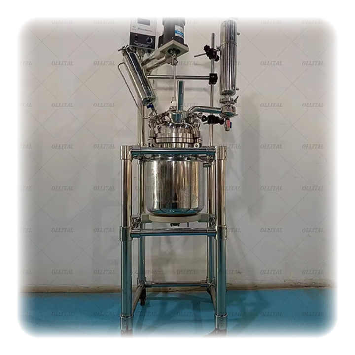 Stainless Steel Jacketed Reactor Continous Stirred Reactor With Jacket ...