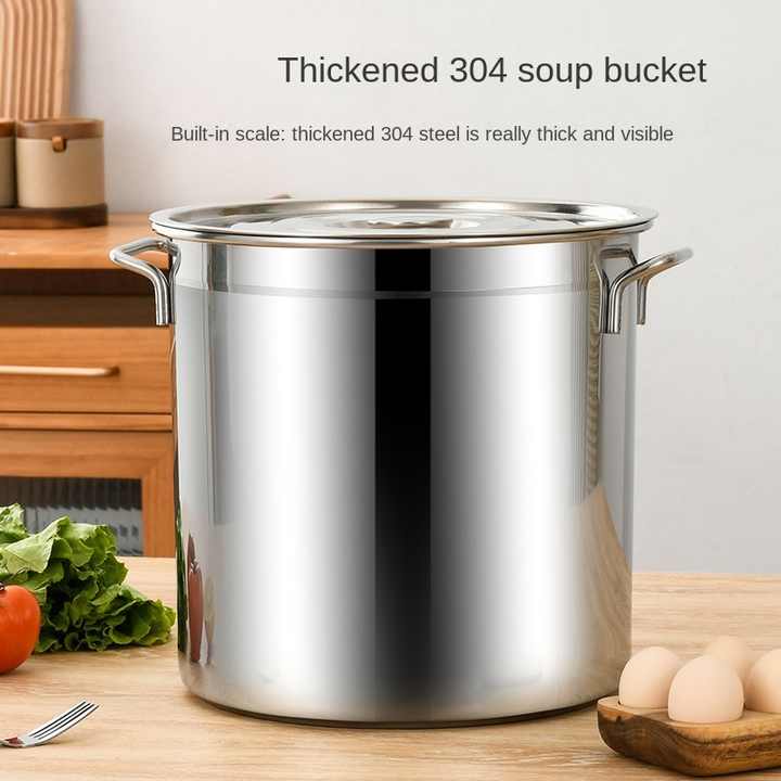 Commercial Hotel Multi-Purpose Stainless Steel Soup & Rice Bucket Set ...
