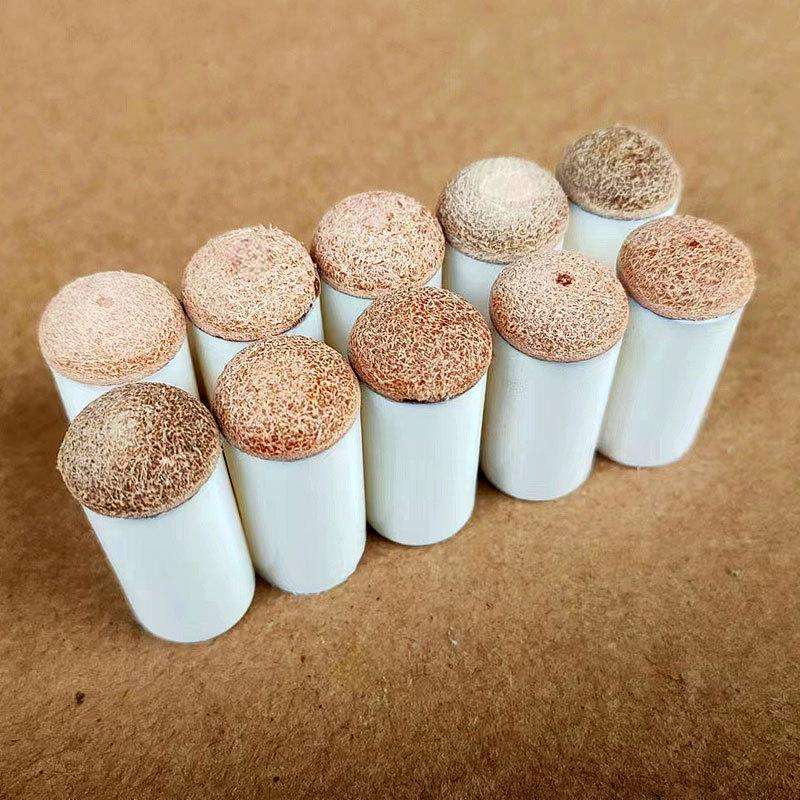 ZEWINX Leather Pool Cue Tip Protectors (Brown/Blue)-Billiard Ferrules ...