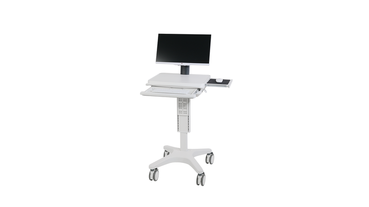 WEIYE All One Medical Computer Cart Workstation Laptop Cart Equipment ...