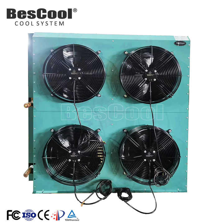 Bescool 2-Fan Air-Cooled Green Shell Condenser - High Efficiency Heat ...