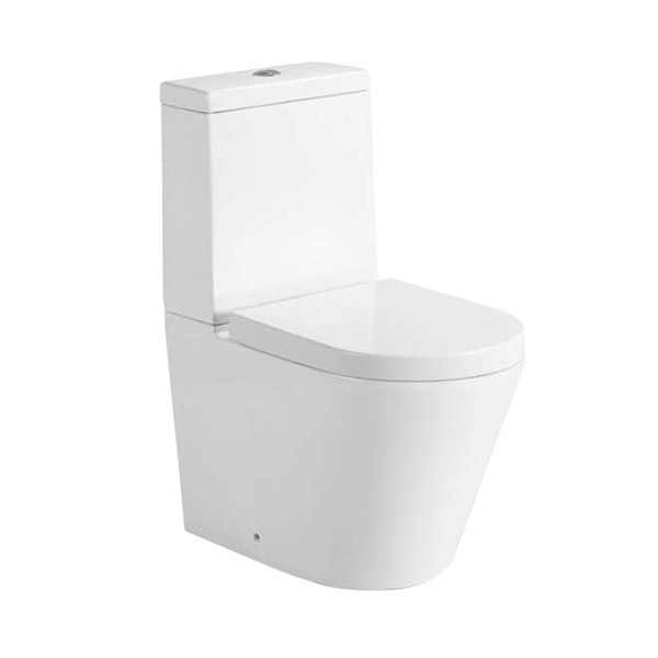 Rimless Watermark Toilet - Dual-Flush, Back to Wall Suit