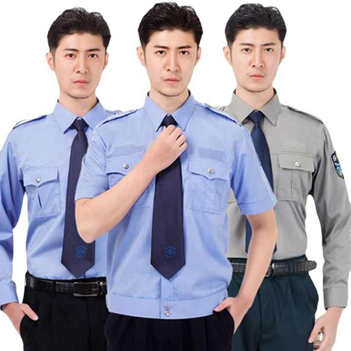 Security Guard Uniforms - Durable Blue Shirts by Corhunter