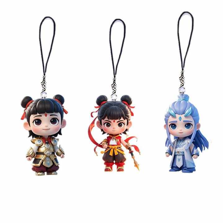 HOT New Nezha 2 Game Acrylic Creative Design Mobile Phone Lanyard Chain ...