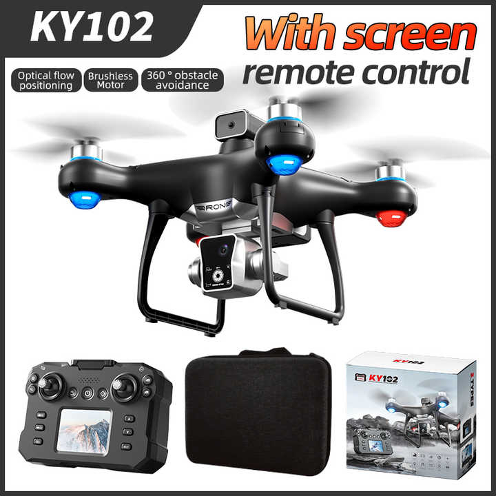 عرض خاص طائرة بدون طيار Ky102 Max مع شاشة Lcd 4k احترافية Hd كاميرا ...