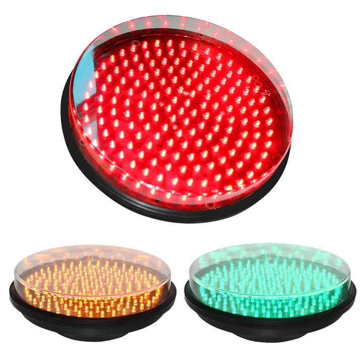 FAMA 300mm Smart Full Ball Traffic Light Module LED Yellow 12V Plastic ...