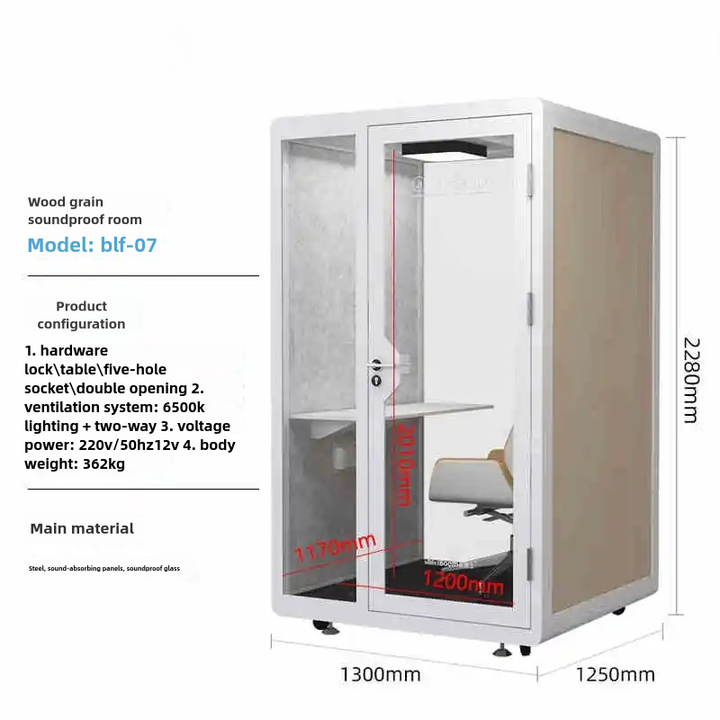 Modern Modular Acoustic Pod Booth Soundproof Mobile Room Prefab ...