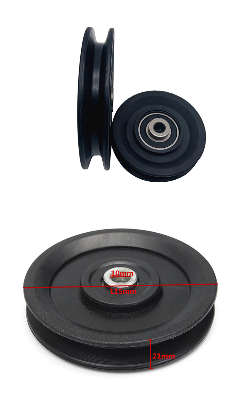 90mm Synchronized V-Belt Pulley Pulley System Gym Cable Rope Climbing ...