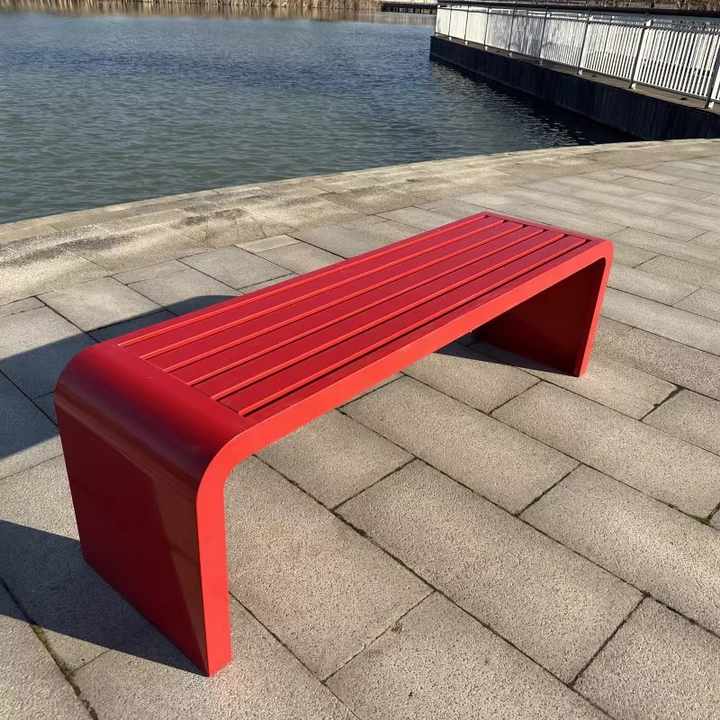 Superb Modern Metal Park Bench for Outdoor Use for Gardens Malls Patios ...