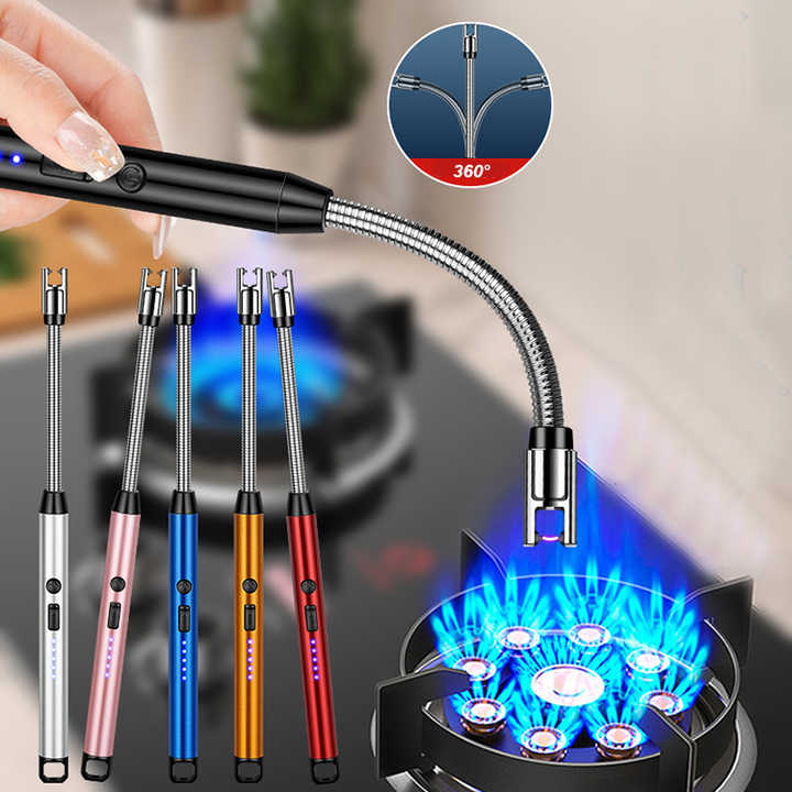 360 Degree Flexible Electric Arc BBQ Lighter - USB Rechargeable