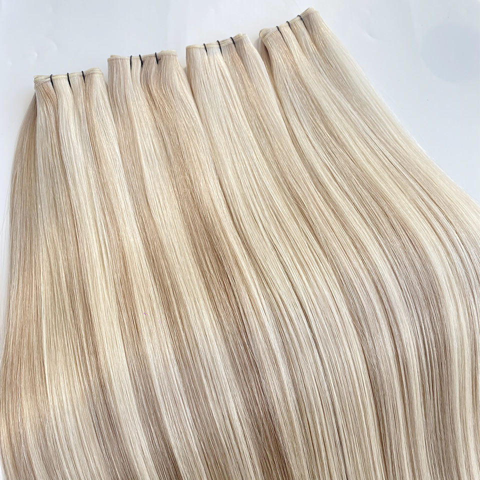 100% Chinese Virgin Remy Human Hair Extensions Double Drawn Ends Genius ...