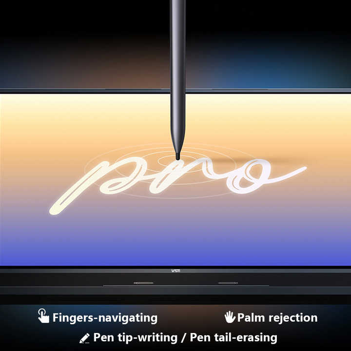 VSTI 65 Inch Dual System Smart Interactive Teaching Board Flat Panel ...