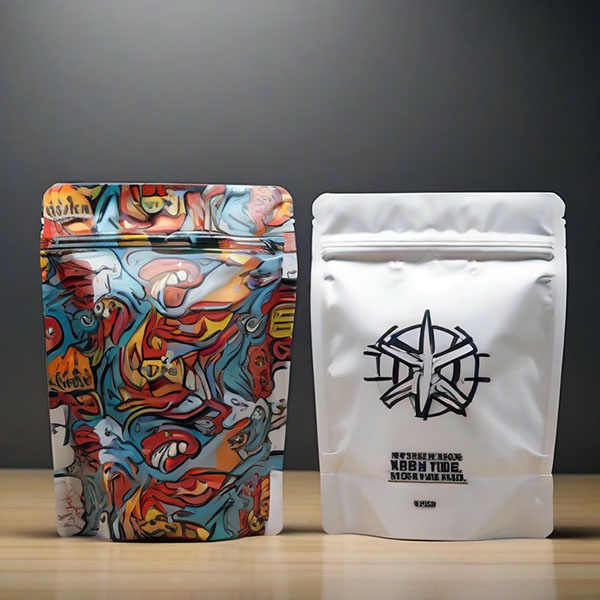 Custom Printed 3.5g Baggies Aluminized Foil Smell-Proof Mylar ZipLock ...