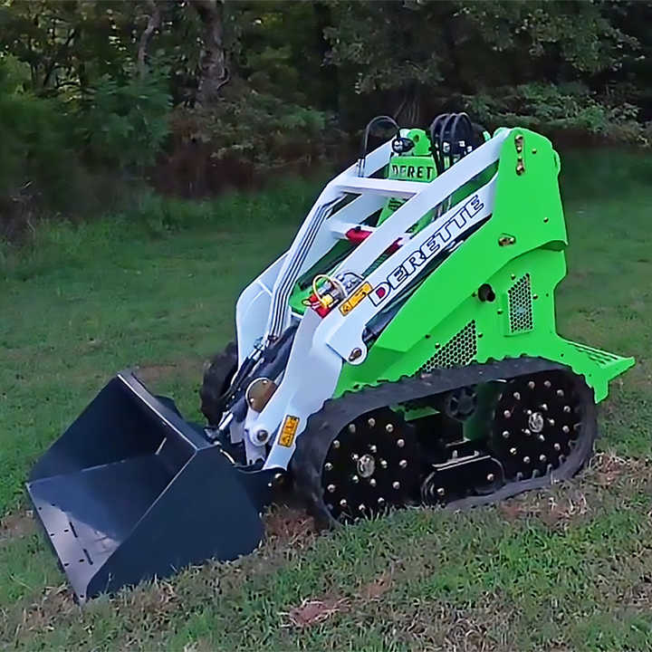 Derette DRT480i Mini Loader with CE EPA Engine Stand on Tracked Loader ...