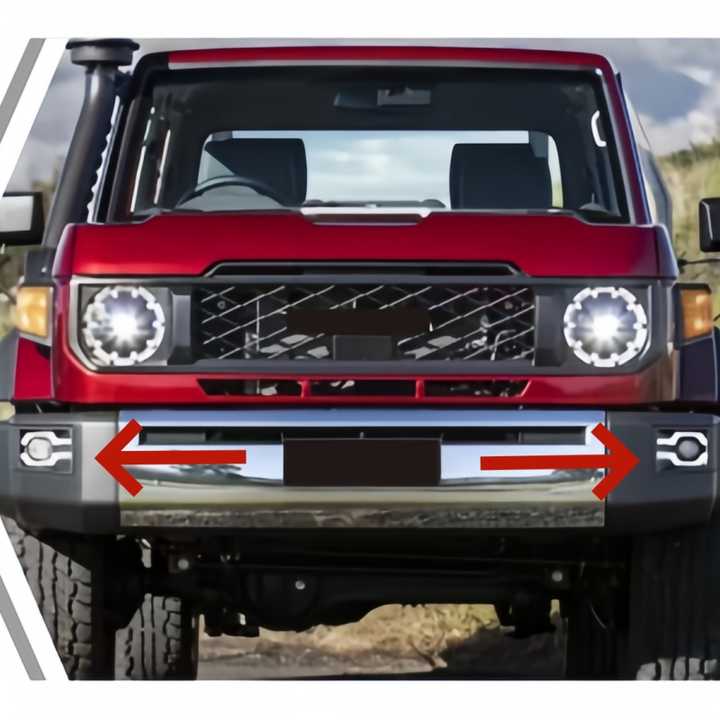 Double Color LED Day Running Light DRL for LC79 FJ 76 75 78 LC76 78 79 ...