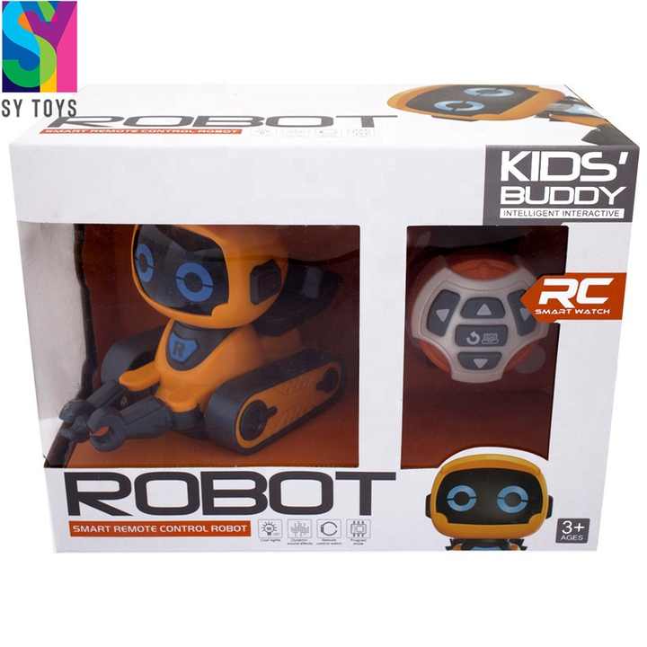 SY Radio Control Robot Toys 2.4G Watch Induction Kid's Intelligent Watch Remote Sensing Robot ...