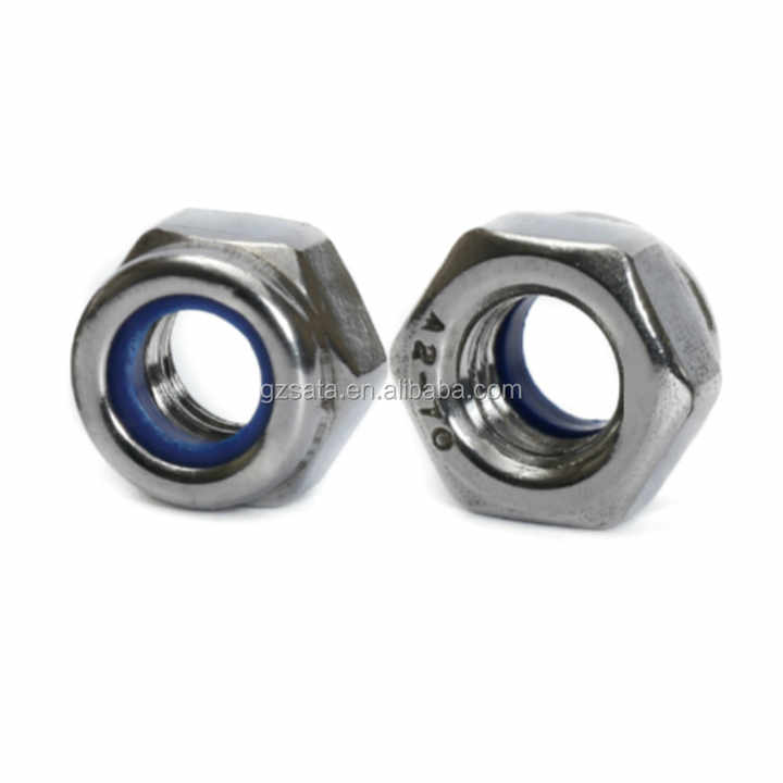 DIN985 Stainless Steel 304 Hex Nylon Insert Locknuts