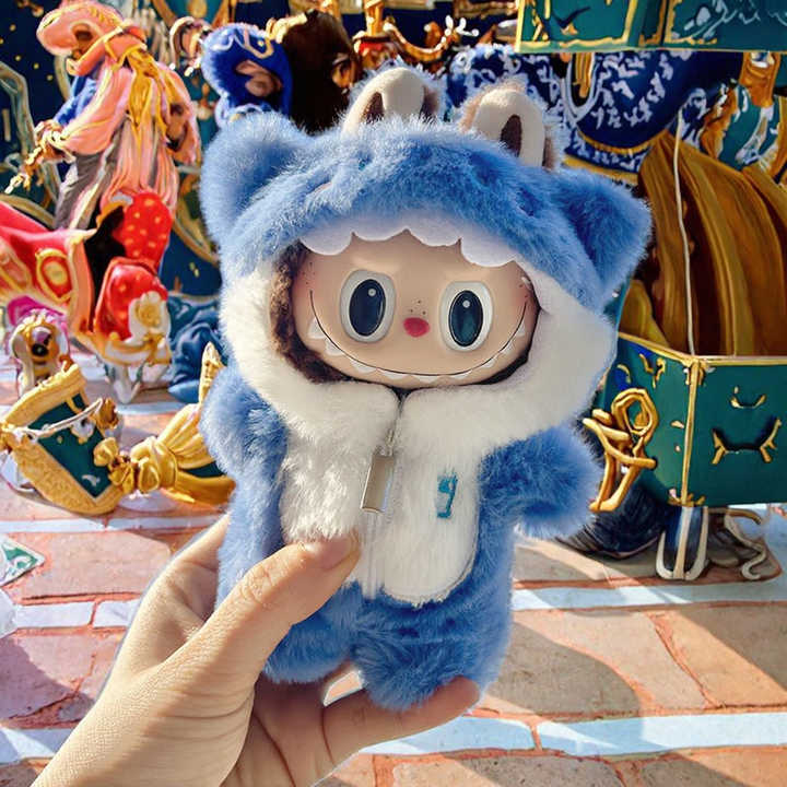 2025 Labubu Collection 17cm Shark Fashion Clothes Set Cute Exquisite ...