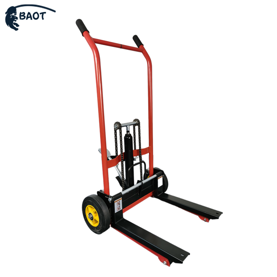 BAOT New Mini Hydraulic Lift Trolley with 200kg Adjustable Manual ...