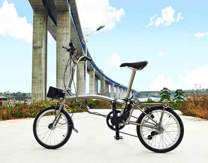Titanium Folding Electric Bicycle - Bike Road Power Supply