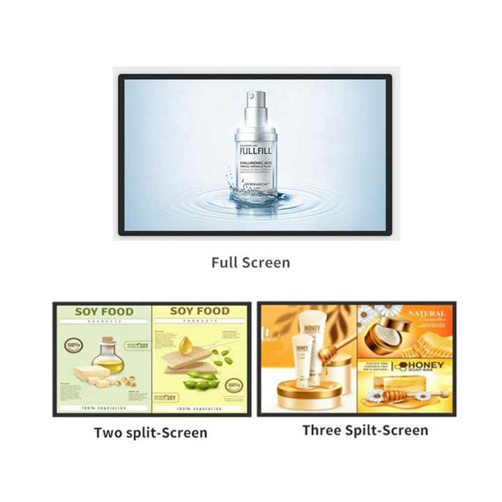 Ultra Thin Digital Menu LCD Advertising Screen Wall Mounted Panel for ...
