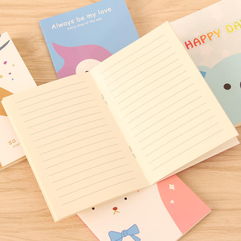 Cute Mini Saddle Stitched Paper Composition Notebook for Elementary ...