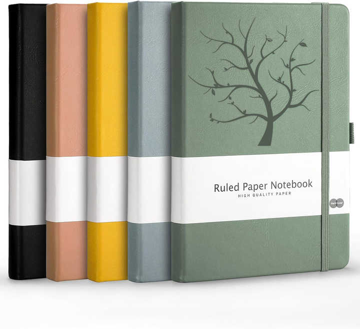 100-Sheet Leather Journal Custom Diary Notebook A5 Lined Journal ...