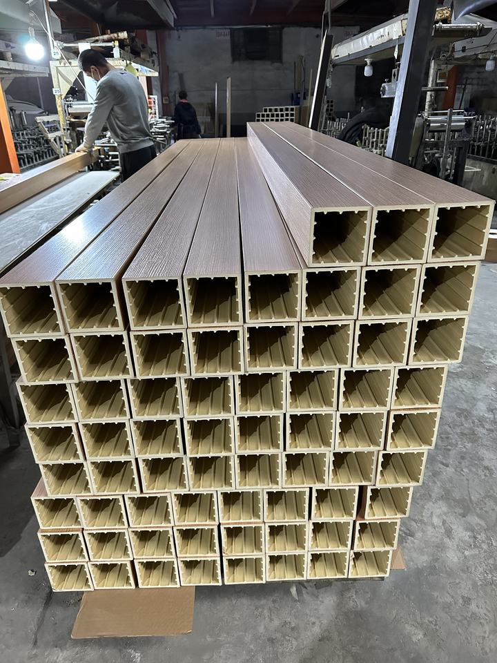 100x100mm 50x100mm WPC Beams - Durable, Waterproof, and Stylish